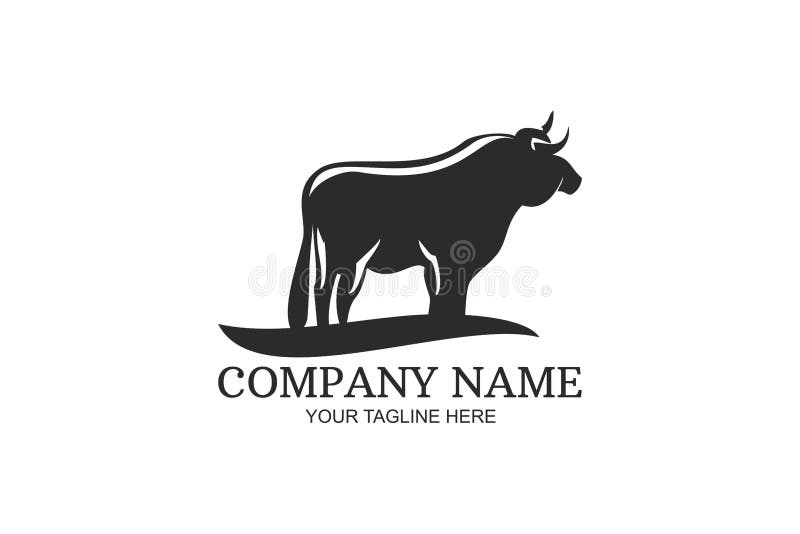 Bull Company Logo Vector Illustration. Suitable for Business Company ...