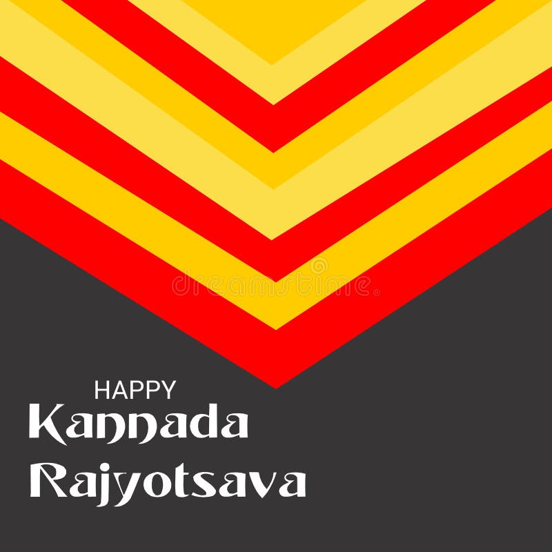 Karnataka Formation Day, Kannada Rajyotsava. Stock Illustration ...