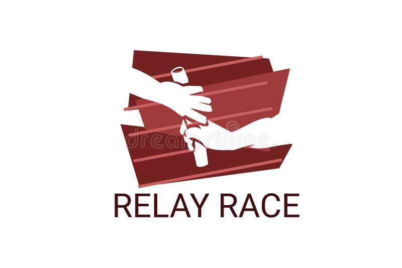 Relay Race Sport Vector Line Icon. Practice Relay Race Stock Vector ...