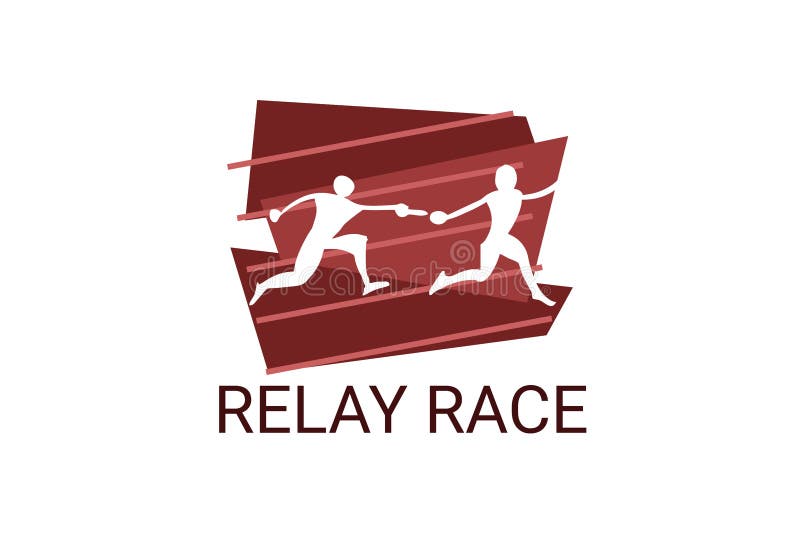 Relay Race Sport Vector Line Icon. Practice Relay Race Stock Vector ...