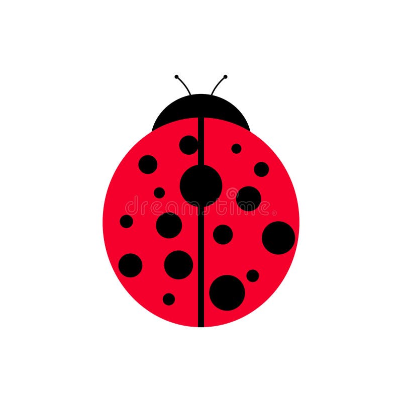 Cartoon ladybug stock illustration. Illustration of icon - 260483022