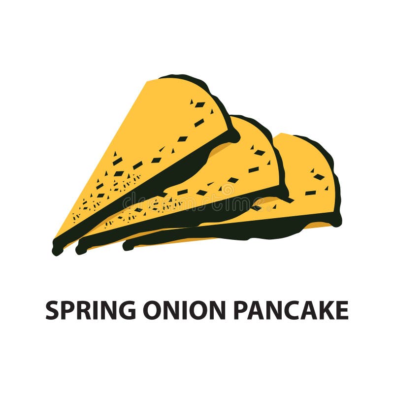 Cartoon Spring Onion Pancake Stock Vector - Illustration of cartoon ...
