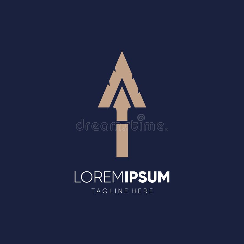 Letter I Spear Logo Design Vector Icon Graphic Emblem Illustration ...