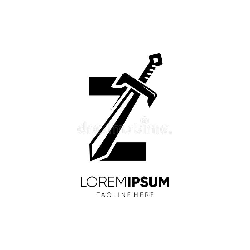 Letter Z Sword Logo Design Vector Icon Graphic Emblem Illustration ...