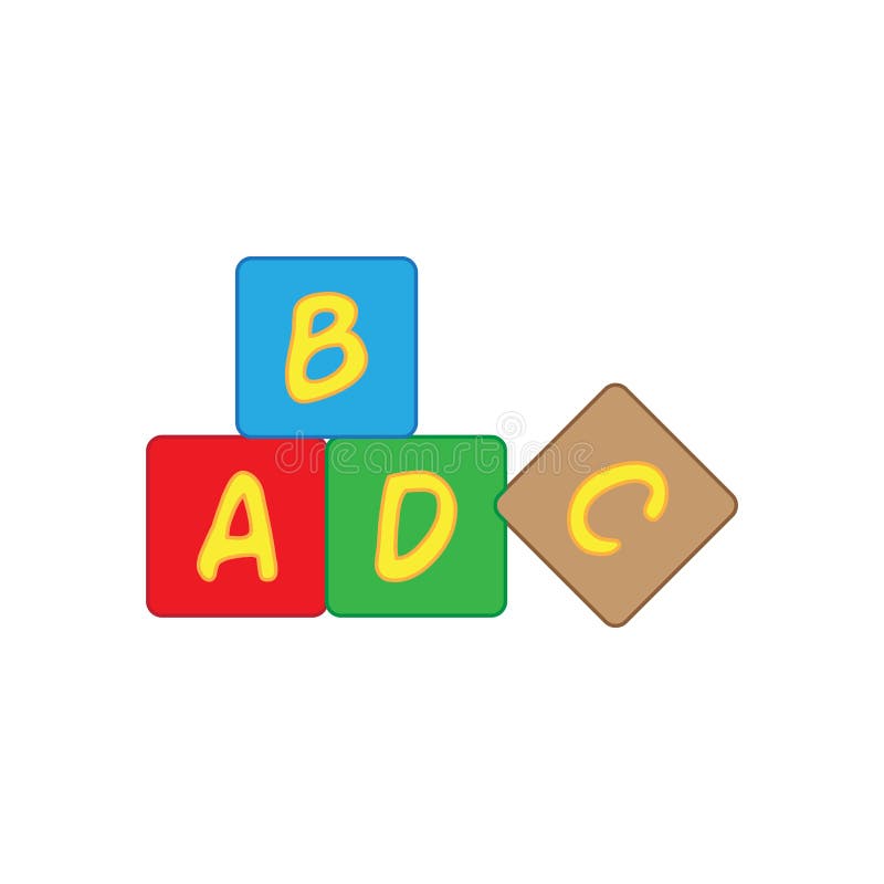 Cartoon block toys stock vector. Illustration of block - 260598924