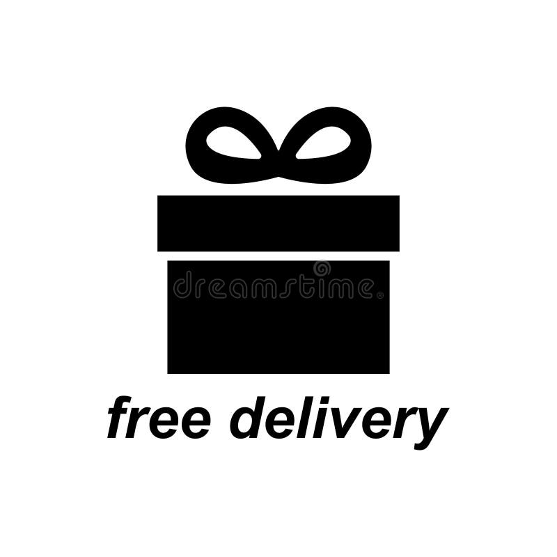 Free delivery sticker stock vector. Illustration of logo - 260634287