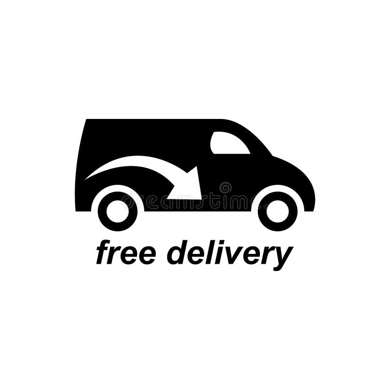Free delivery sticker stock vector. Illustration of sticker - 260634297