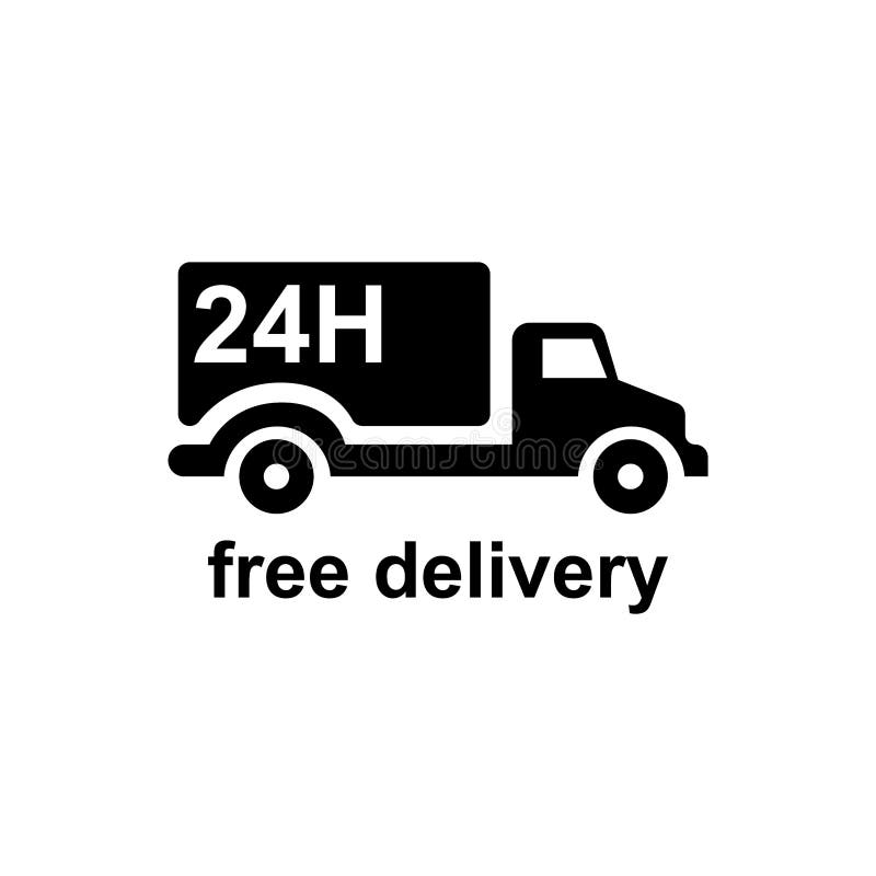 Free delivery sticker stock vector. Illustration of flat - 260634301