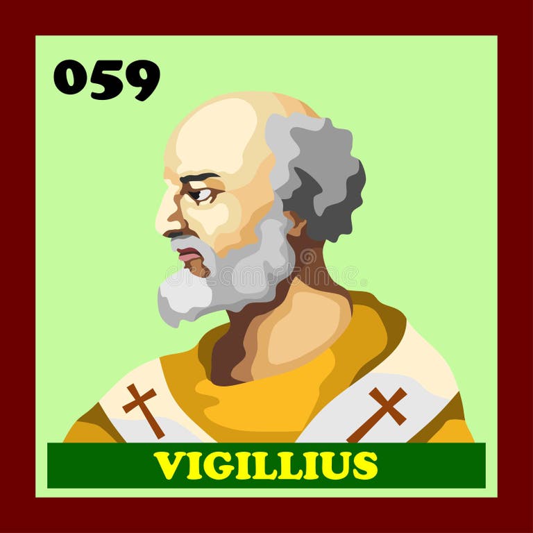 059th Roman Catholic Pope Vigillius Vector Stock Vector - Illustration ...