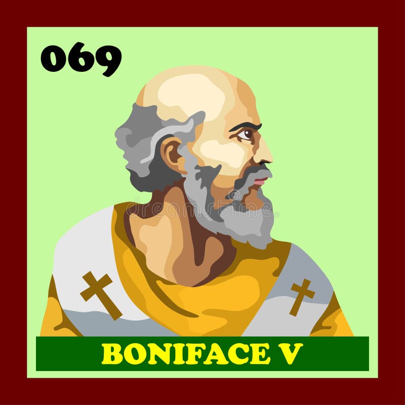 069th Roman Catholic Pope Boniface V Vector Stock Vector - Illustration ...