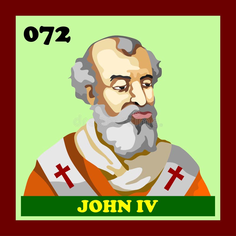 072nd Roman Catholic Pope John IV Vector Stock Vector - Illustration of ...