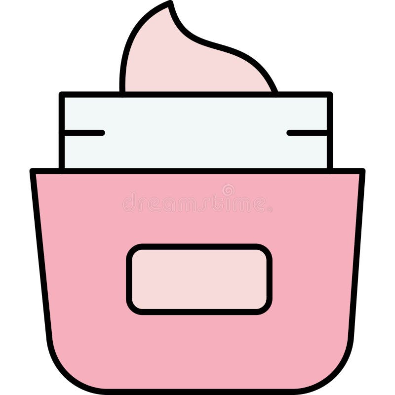 Cream Which Can Easily Modify or Edit Stock Vector - Illustration of ...