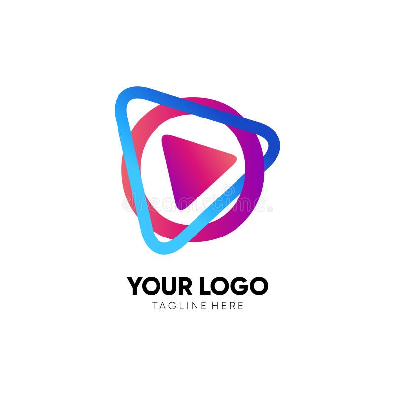 Letter O Initial Play Logo Design Vector Icon Graphic Emblem ...