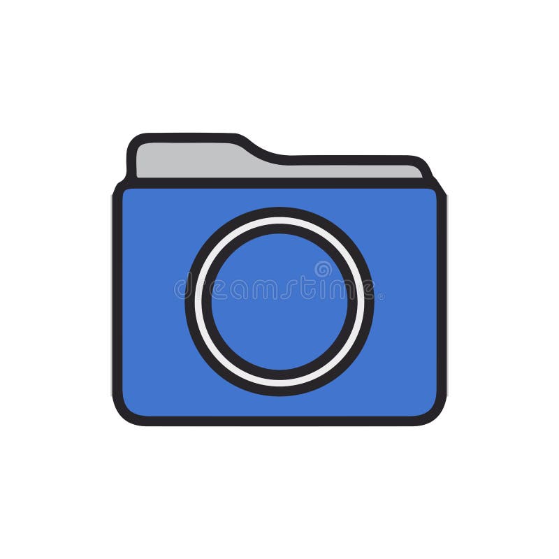 Cartoon gallery folder stock vector. Illustration of simple - 261030388