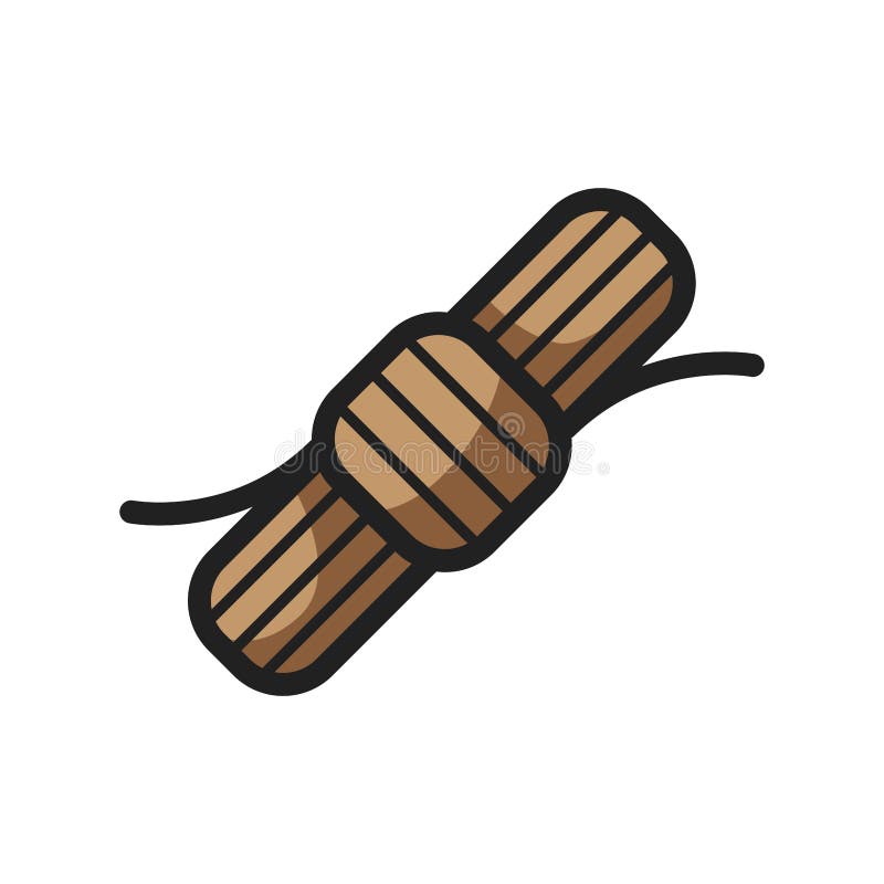 Cartoon rope stock vector. Illustration of flat, simple - 261037660
