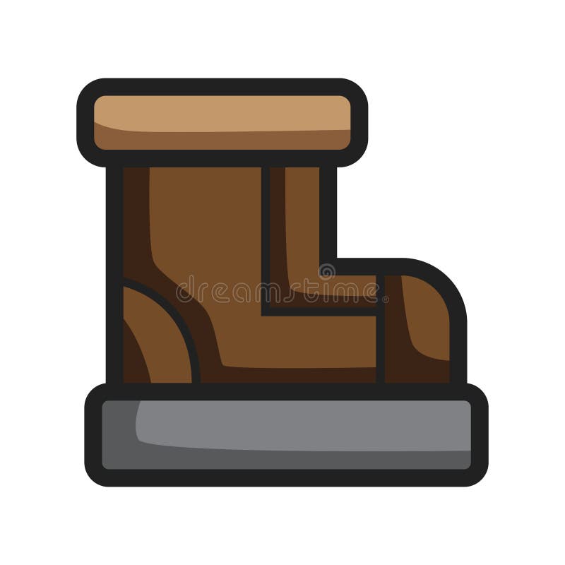 Cartoon old boot stock vector. Illustration of leather - 37012795