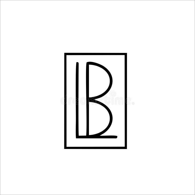 Print BL Logo Font Design for Your Name, Brand and Product Stock Vector ...