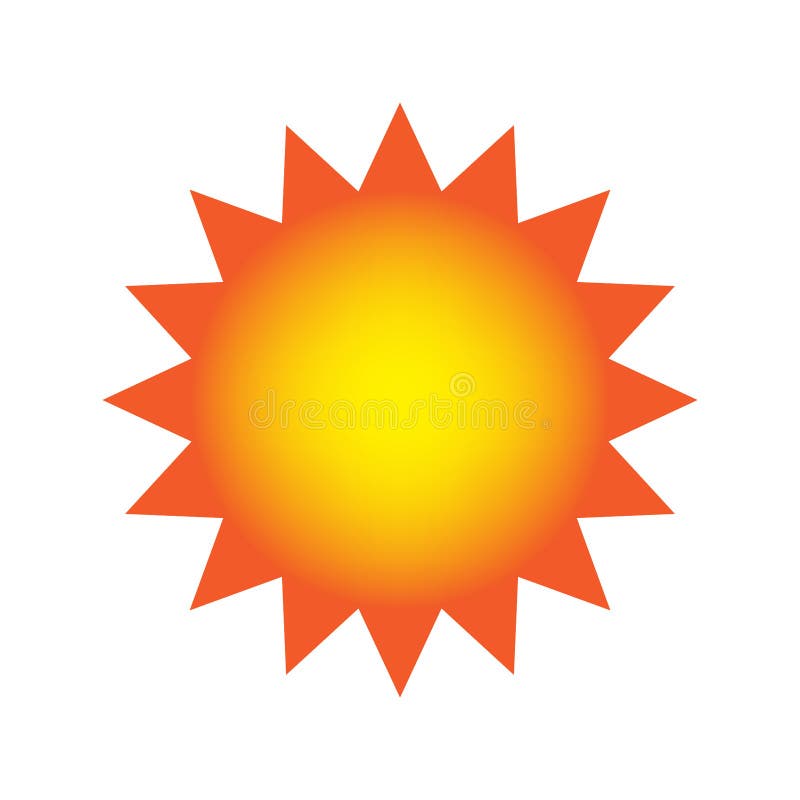 Cartoon sun stock vector. Illustration of simple, icon - 261132626