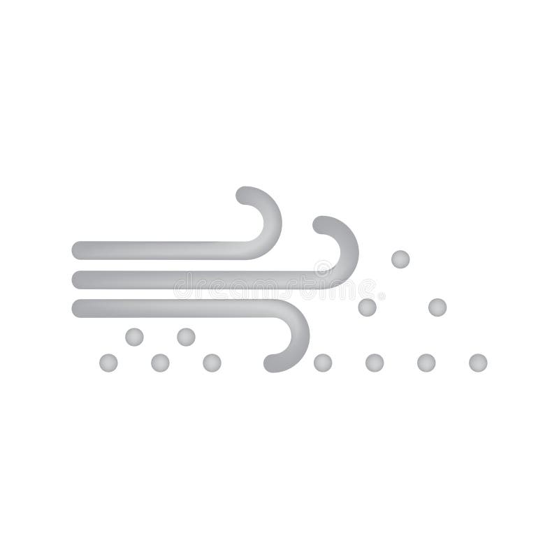 Cartoon wind stock vector. Illustration of design, flat - 261132678