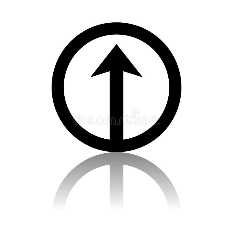 Flat black arrow stock vector. Illustration of direction - 261171076