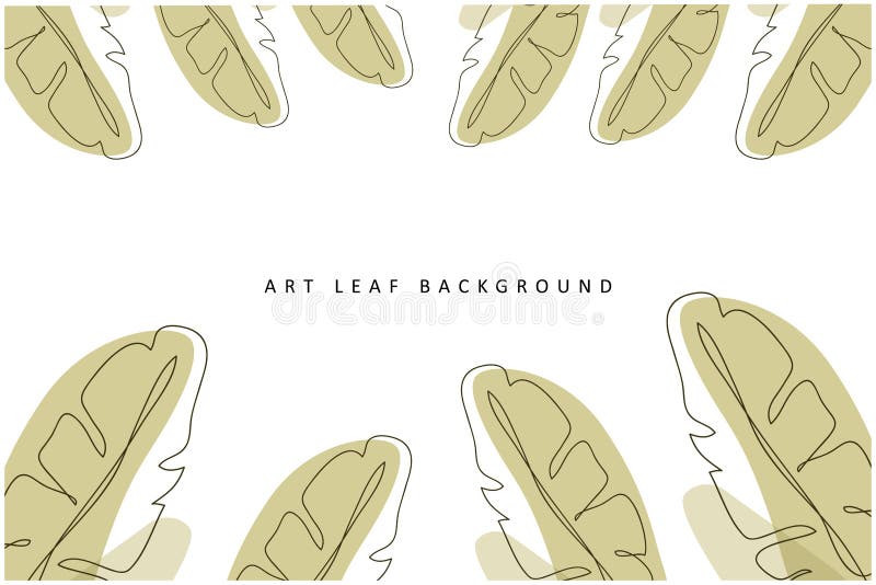 Modern Abstract Background with Organic Plants, Shape Vector ...