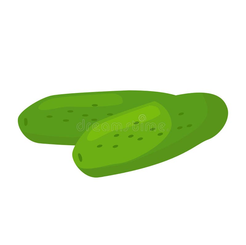 Print. Cartoon Cucumbers. Farm Vegetable. Healthy Food. Vegan Food ...