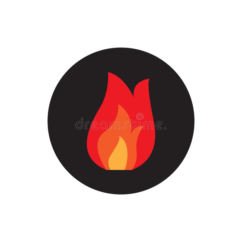 Cartoon fire button stock vector. Illustration of cartoon - 261263684