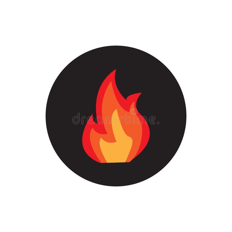 Cartoon fire button stock vector. Illustration of cartoon - 261263707