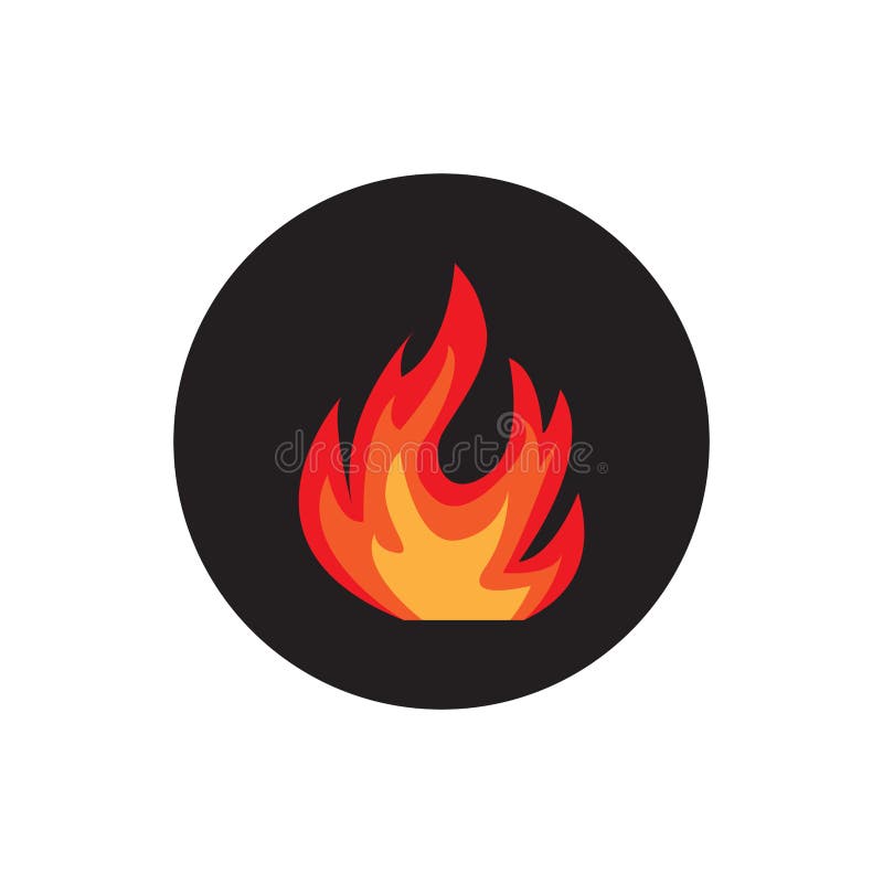 Cartoon fire button stock vector. Illustration of vector - 261263722