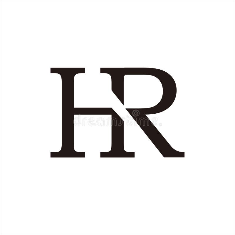 Print HR Letter Logo Design for Your Brand, Name and Company Identity ...