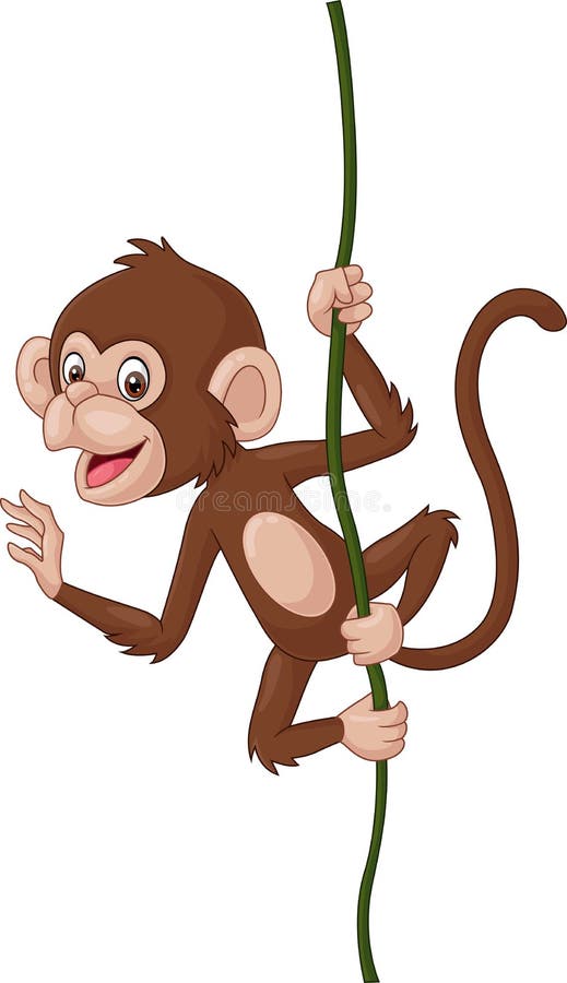 Monkey Climbing Tree Stock Illustrations – 197 Monkey Climbing Tree ...