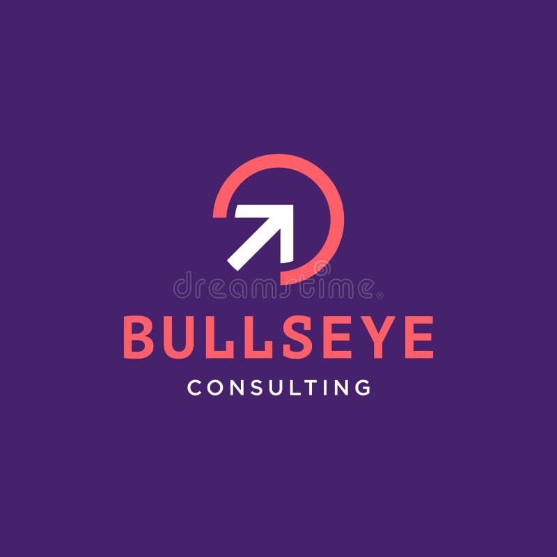 Original Target Logo Concept Design. Bullseye Consulting Company Stock ...