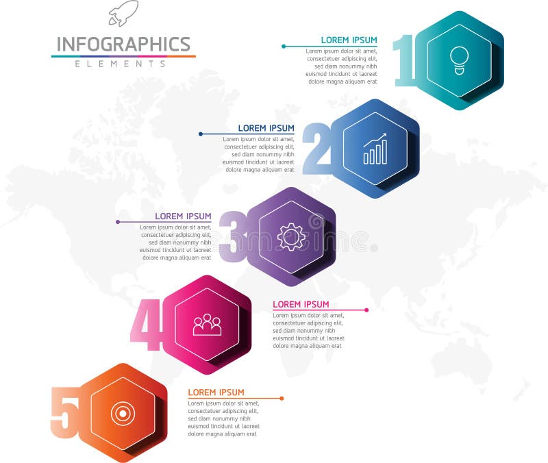 Connecting Steps Business Infographic Template Stock Vector ...