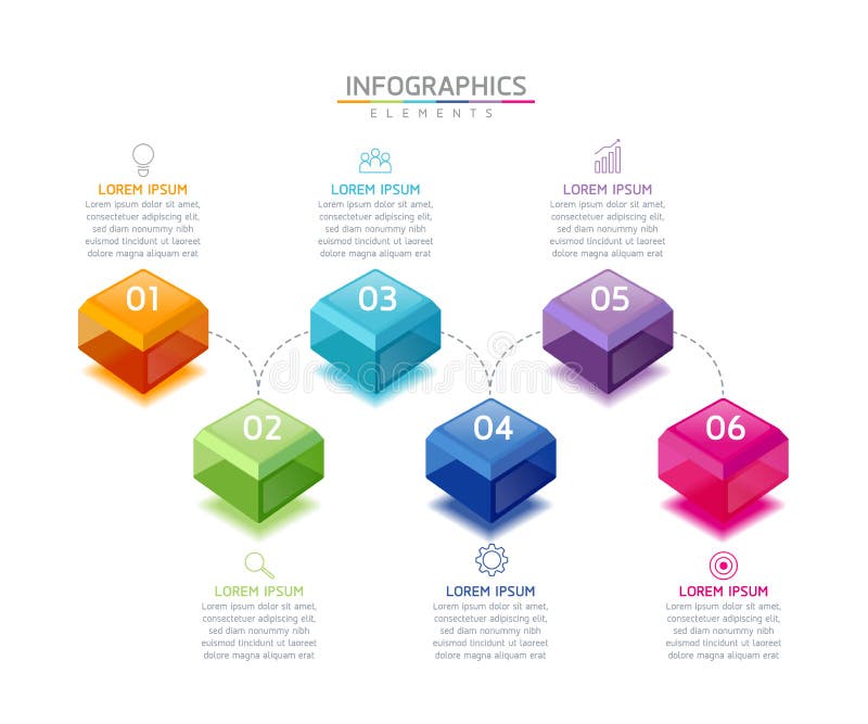 Connecting Steps Business Infographic Template Stock Vector ...
