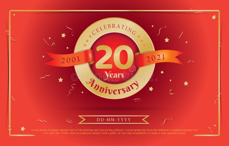 Celebrating 20 Years Service Stock Illustrations – 10 Celebrating 20 ...