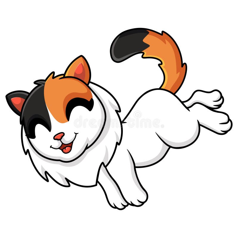 Cute Turkish Van Cat Cartoon Stock Vector - Illustration of cute ...