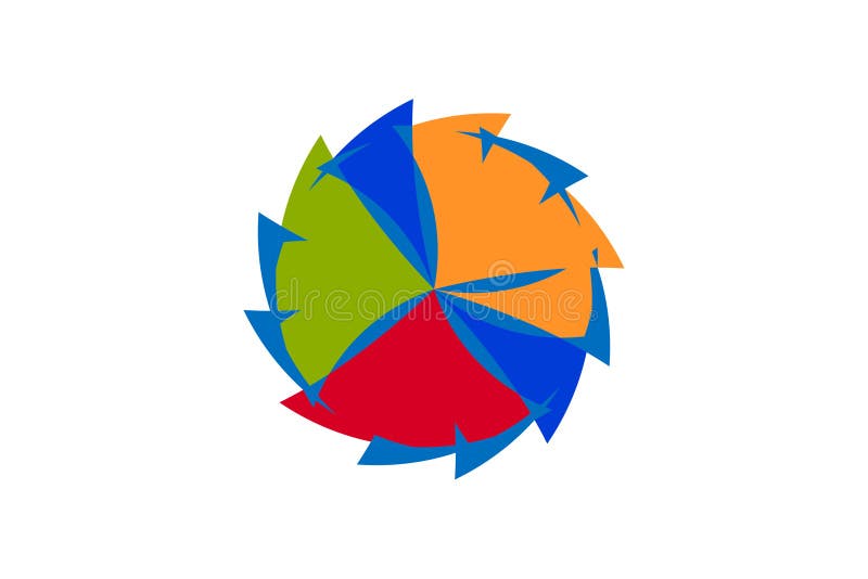 Abstract Dynamic Shape Symbol Stock Illustration - Illustration of ...