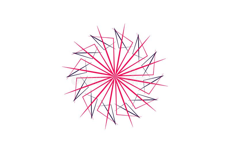 Abstract Dynamic Shape Symbol Stock Illustration - Illustration of ...