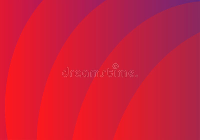 Abstract Background Composed of Wavy Curves Gradient from Light Red To ...