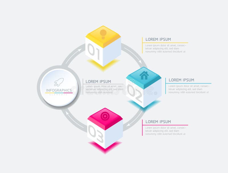 Connecting Steps Business Infographic Template Stock Vector ...