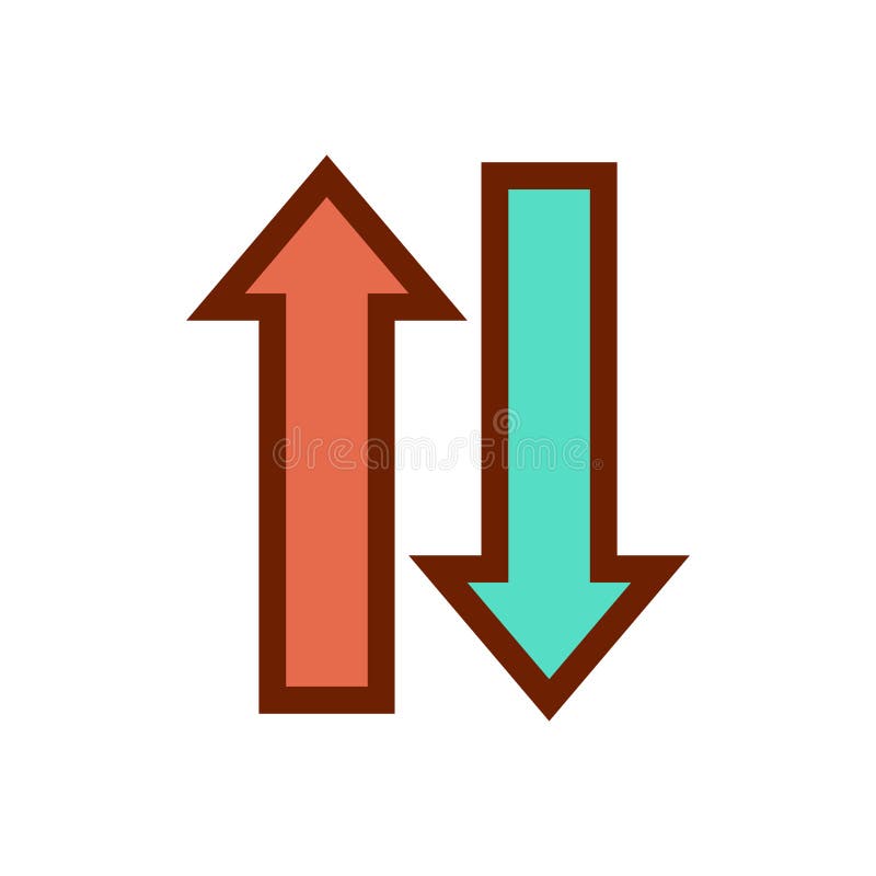 Cartoon arrow symbol stock vector. Illustration of simple - 261684107