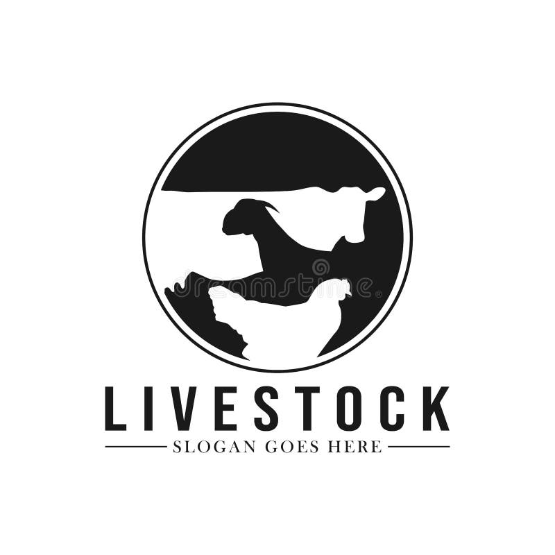 Livestock Logo Design. Farm Animal Logo Template Stock Vector ...