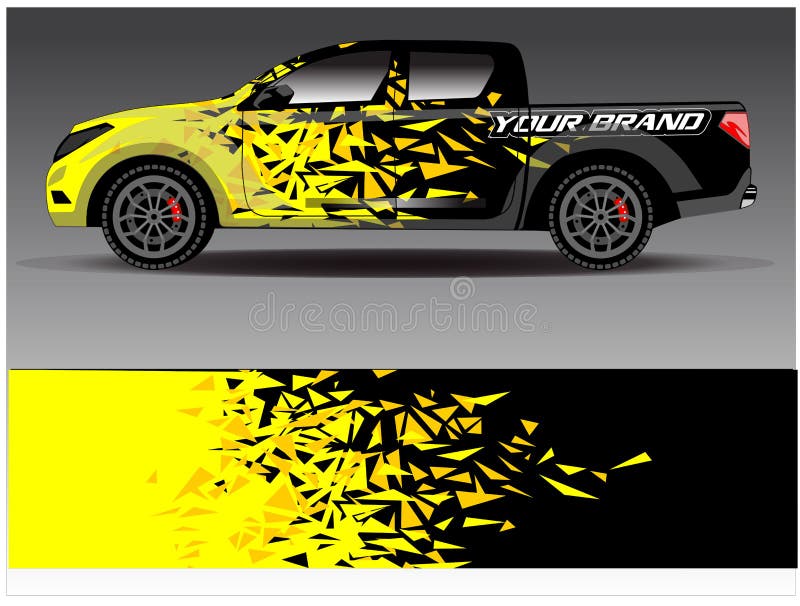 Car and Vehicle Abstract Racing Graphic Kit Background for Wrap and ...