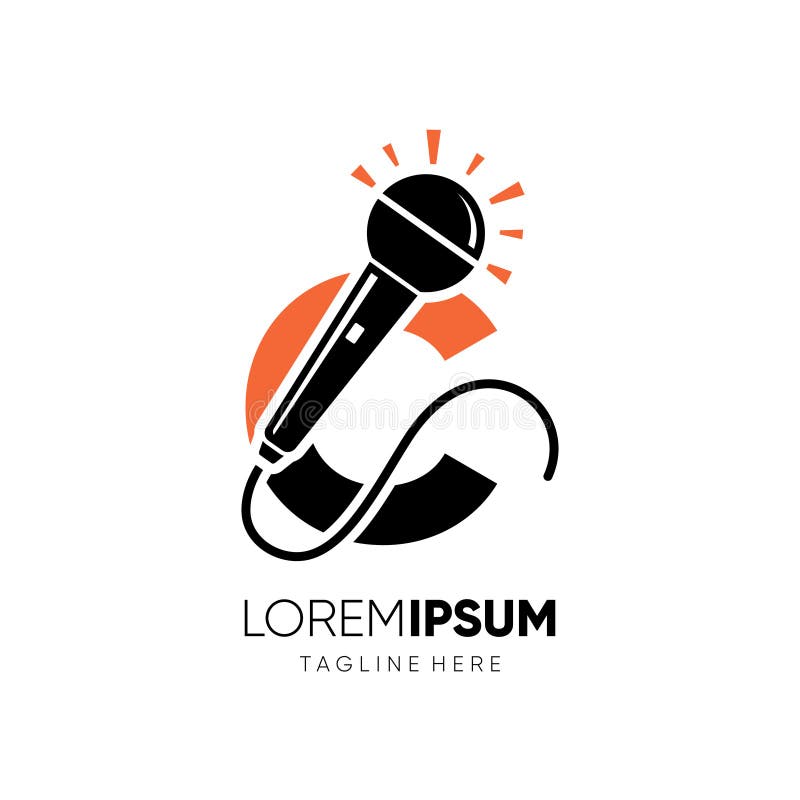 Letter C Initial Microphone Logo Design Vector Icon Graphic Emblem ...