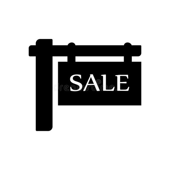 Flat black sale sign stock vector. Illustration of simple - 261845002