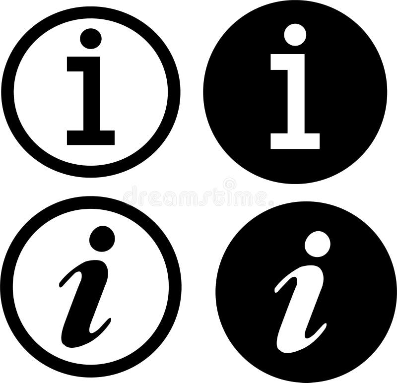 Information Vector Icon Collection. Info Icons. Info Point Icon Black ...