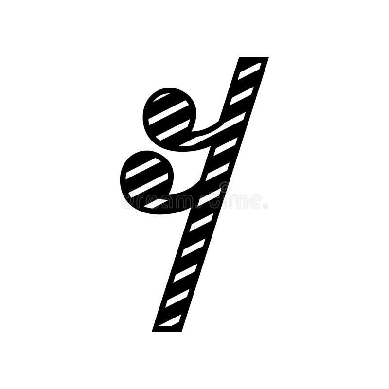 Stripped musical note stock vector. Illustration of vector - 262144613