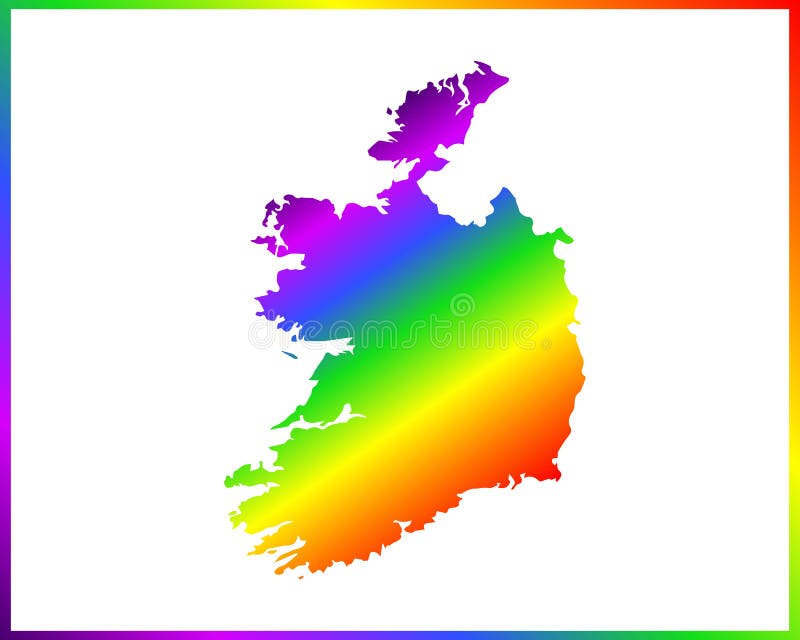 Gradient Ireland Map Stock Illustrations – 314 Gradient Ireland Map ...