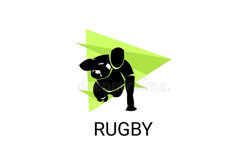 Rugby Sport Vector Simple Icon. Playing Rugby Stock Vector ...