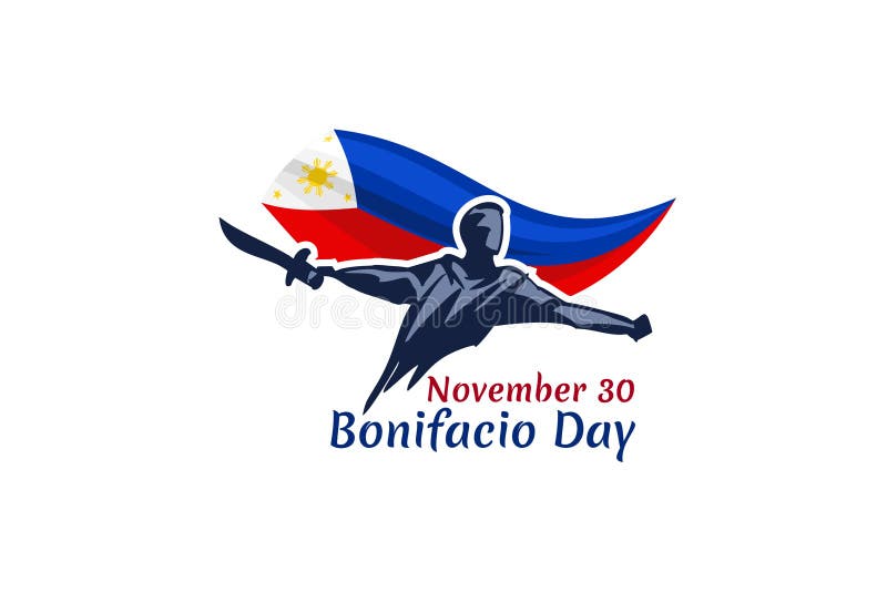 November 30, Happy Bonifacio Day Vector Illustration. Stock Vector ...